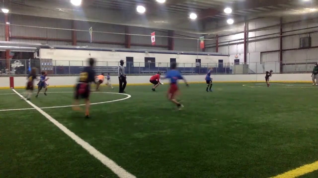 Henry Flag Football Interception & Touchdown - YouTube