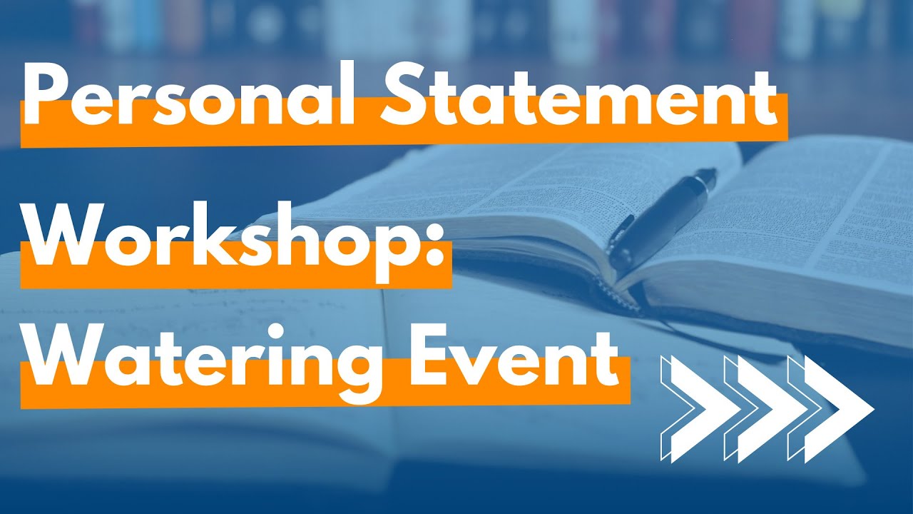 Personal Statement: Watering Event | MSHQ Workshops - YouTube