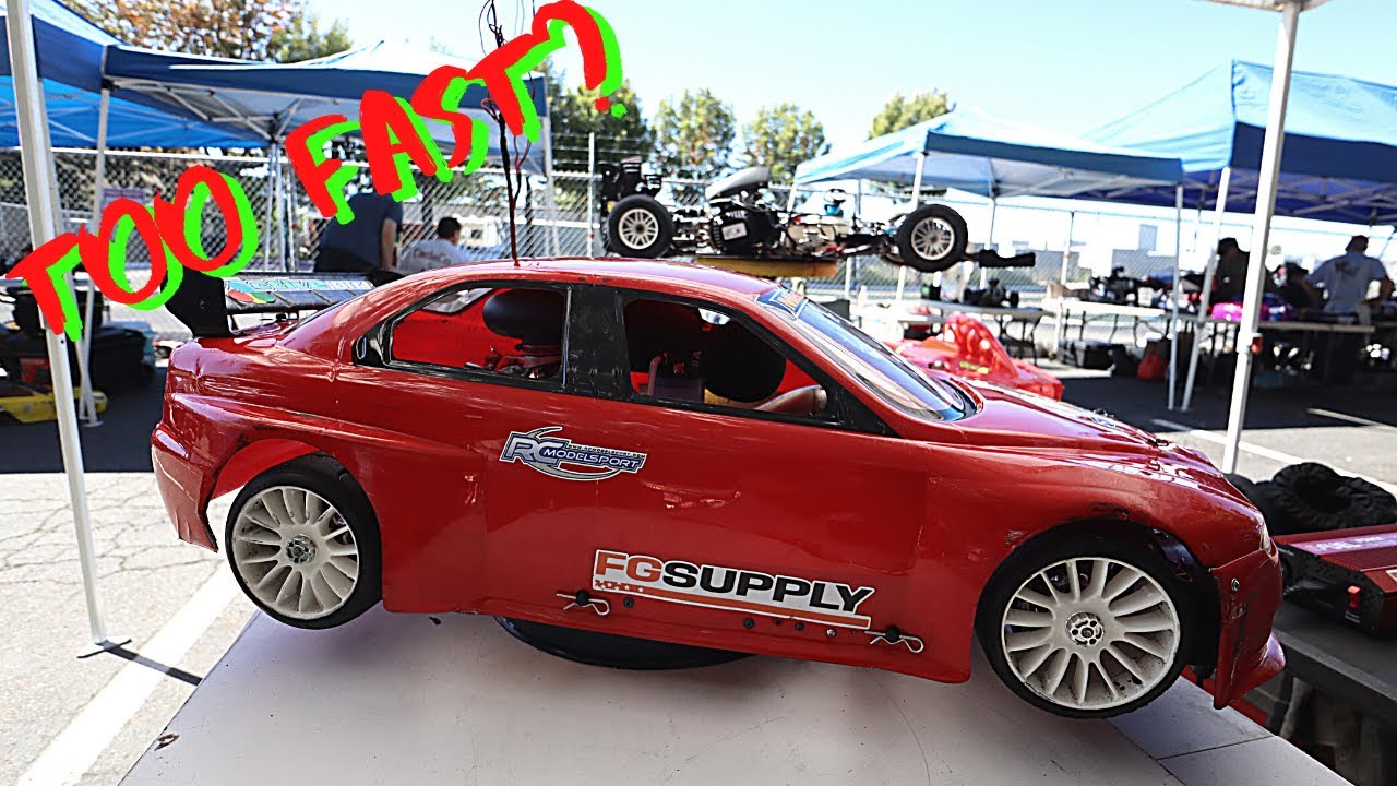 MEGA 1/5 Scale ON Road RC Car Racing! *2 Stroke Power* - YouTube