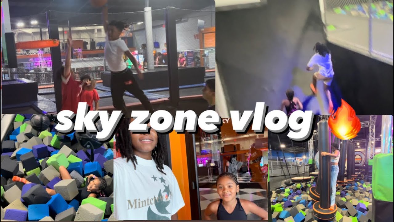 A DAY AT SKY ZONE🏃🏽‍♀️🔥 - YouTube