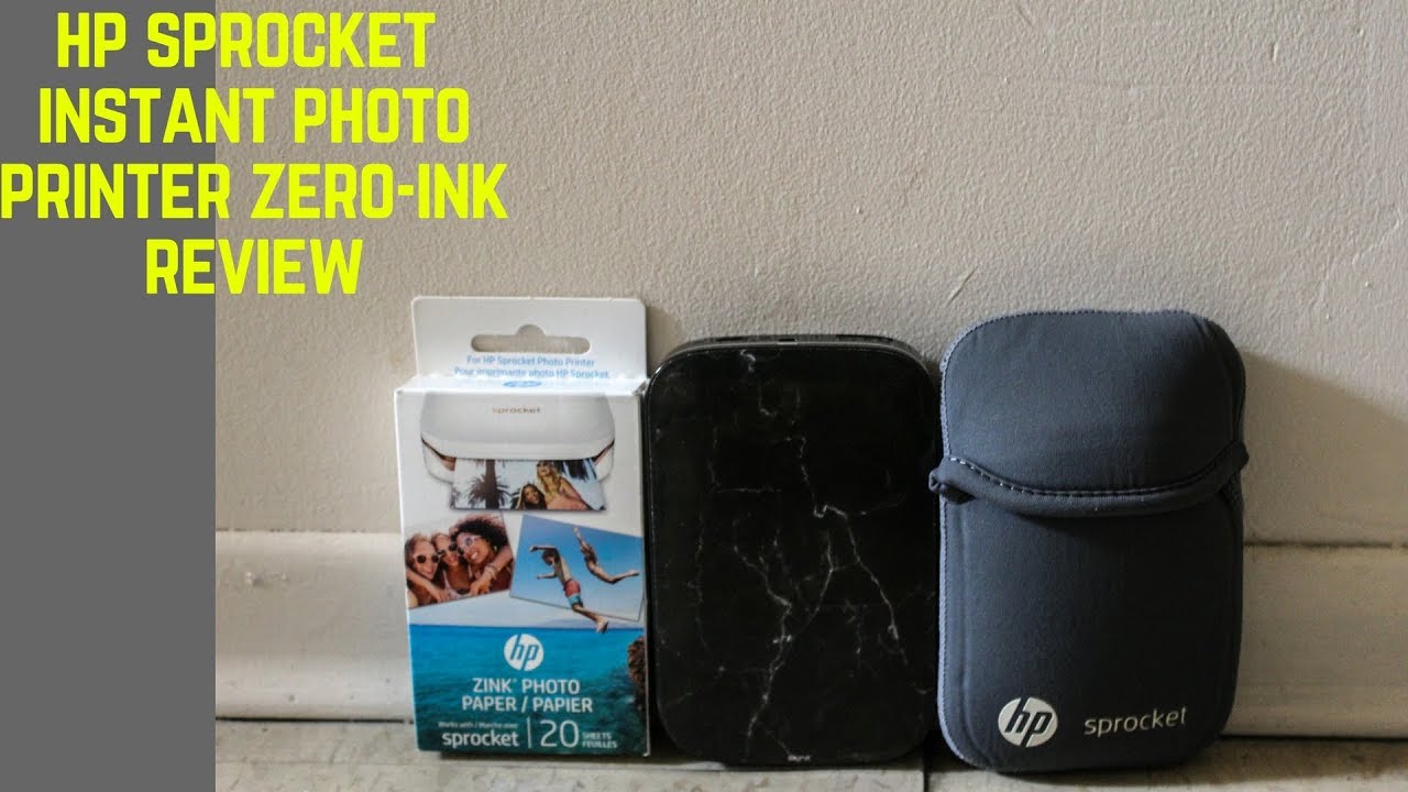 HP Sprocket Portable Smartphone Printer Zero Ink - YouTube