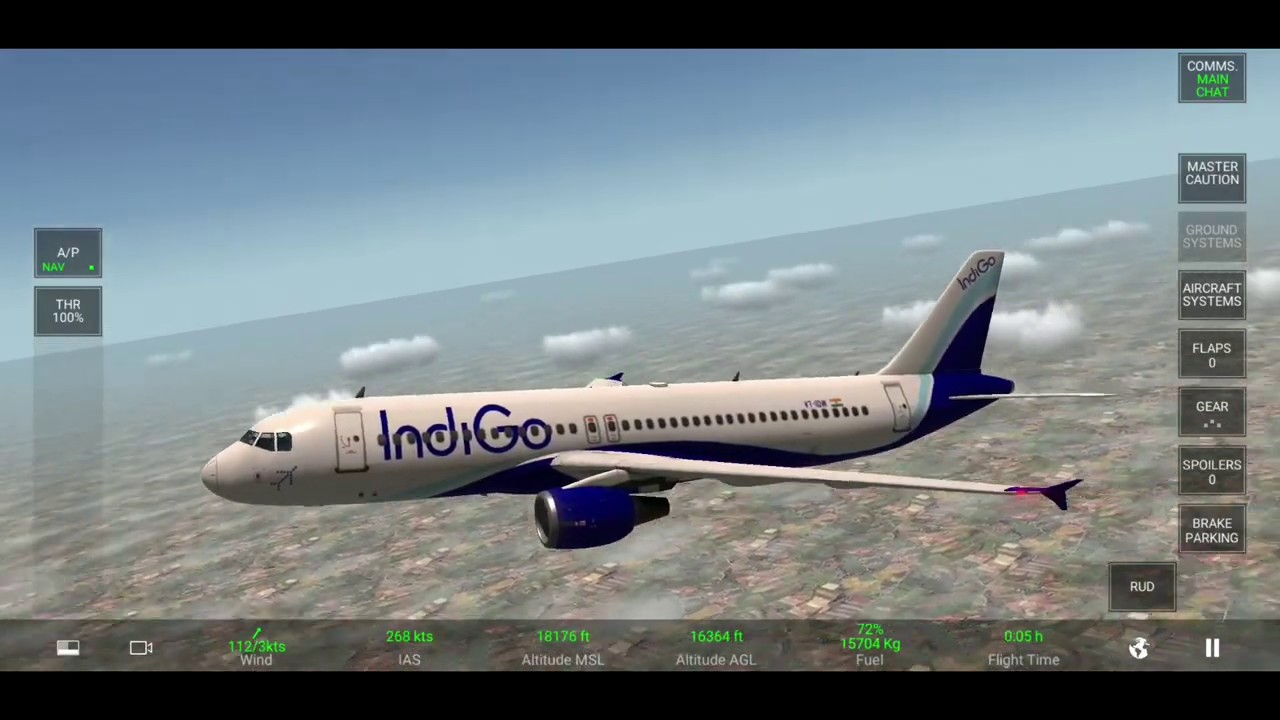 Indigo Airline A320 - 200 | HYD to BOM short flight | Going Around ...
