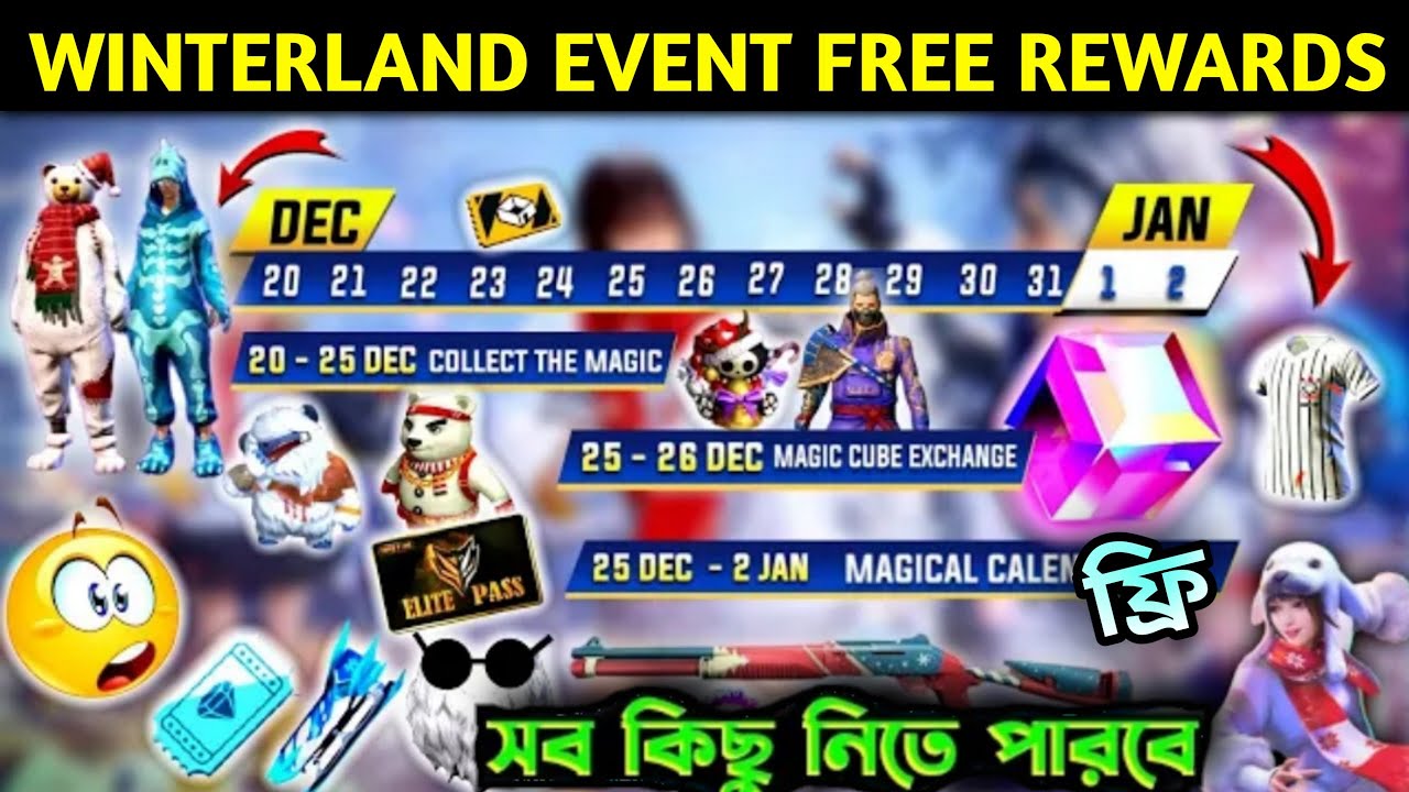 Ff Christmas Event: Free Fire 2022 | Winterland Event Free Rewards ...