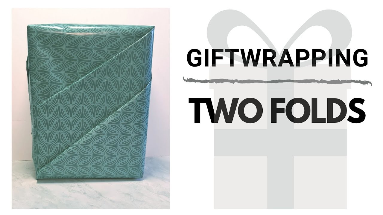 Giftwrapping - Two folds - YouTube