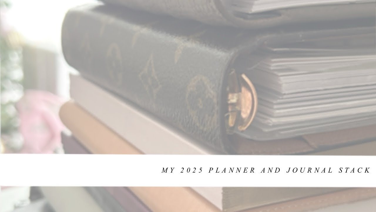My 2025 Planner and Journal stack - YouTube