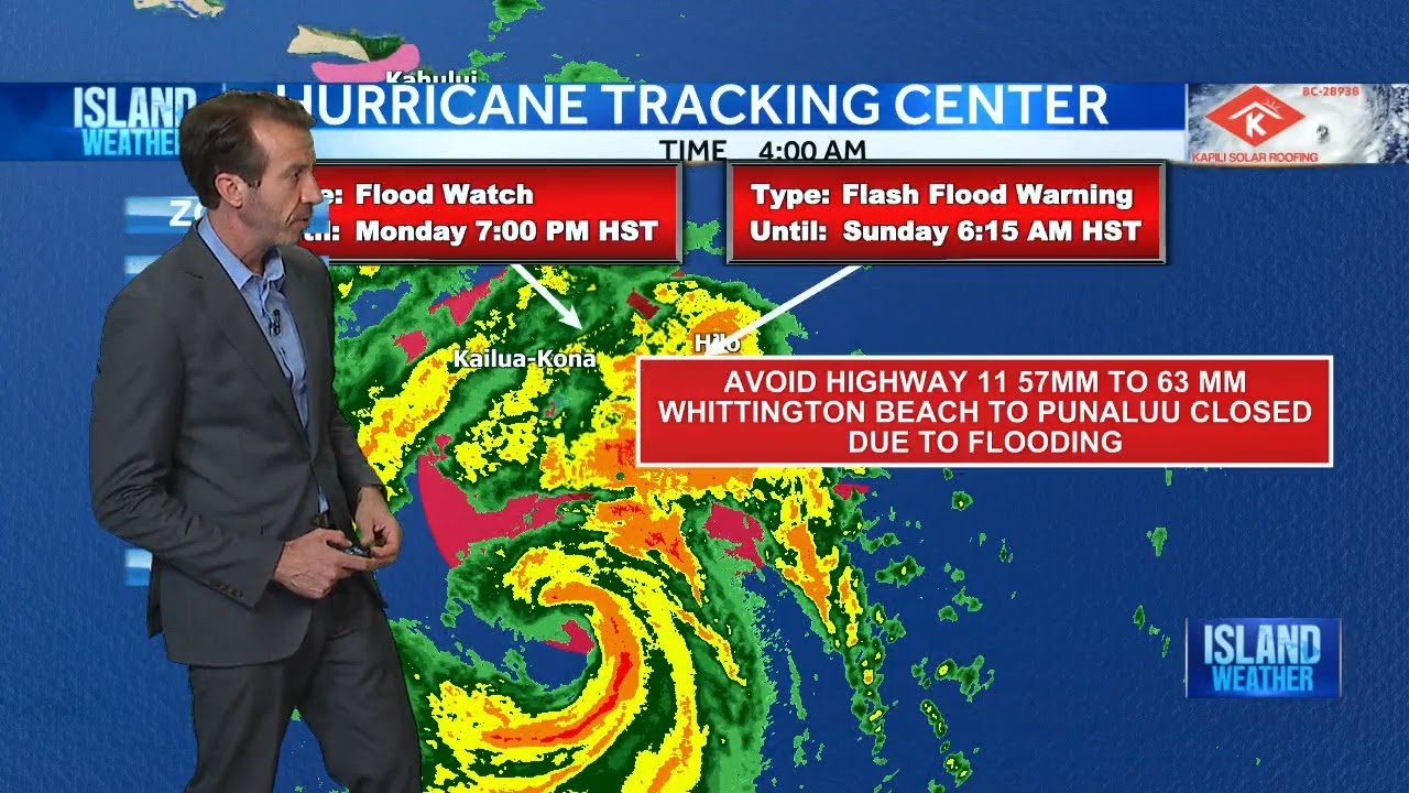 Hurricane Hone brings heavy rainfall and winds to the Big Island ...
