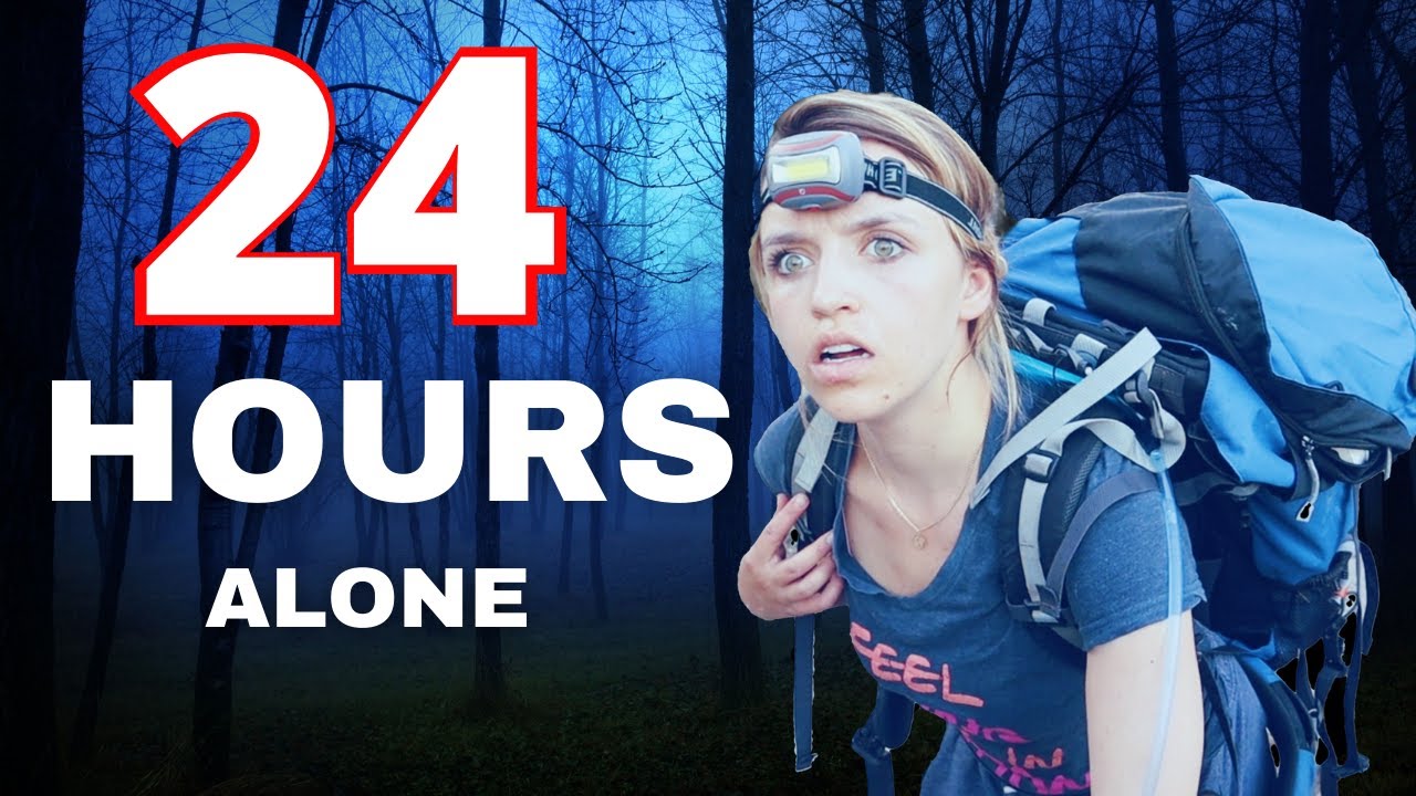 24 HOURS IN A FOREST ALONE - YouTube