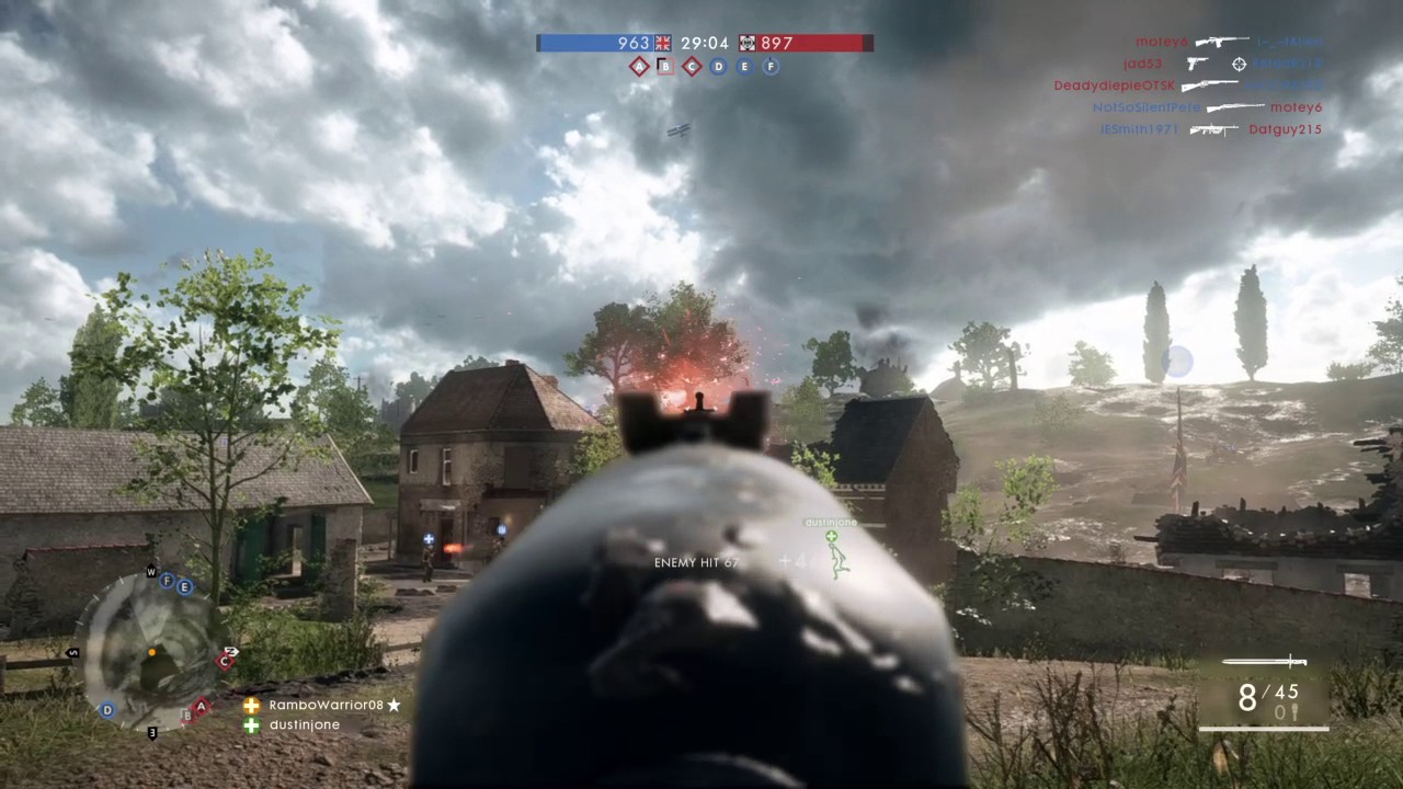 Battlefield™ 1 M1907 SL Sweeper Long Range - YouTube