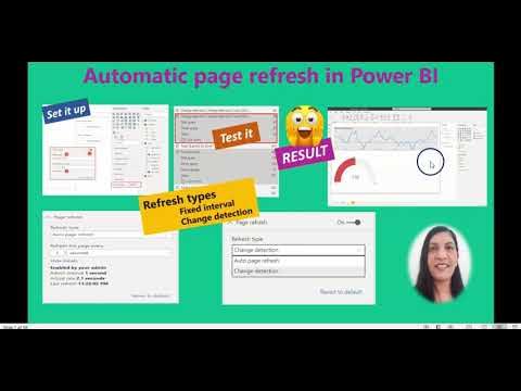 Automatic Page Refresh in POWER BI Desktop & POWER BI Service - YouTube