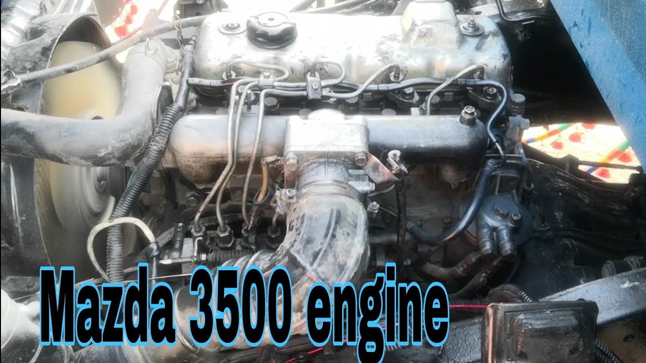 How to mazda t3500 engine, mazda fuel pump, mazda dampre - YouTube