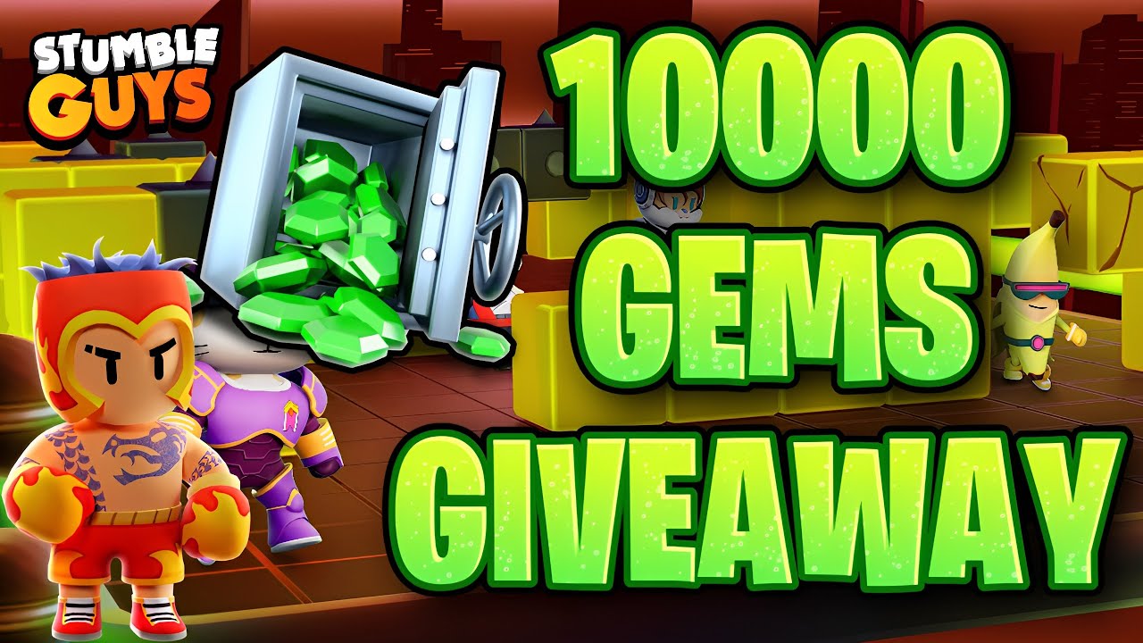 10000 Gems Giveaway | Stumble Guys #StumbleEid - YouTube