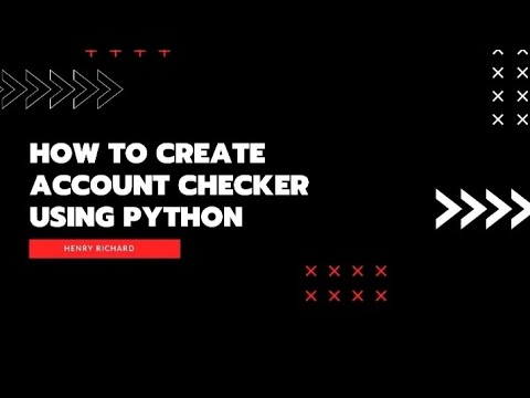 How To Make Account Checker In Python - YouTube
