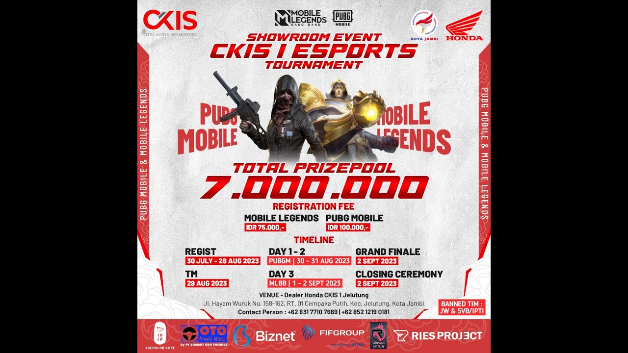 GRAND FINAL SHOWROOM EVENT CKIS 1 ESPORTS TURNAMENT - YouTube