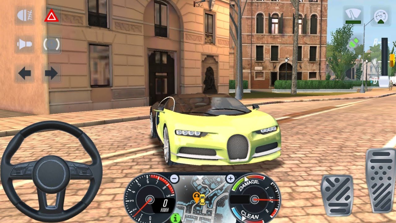 CRAYOLA LEMON YELLOW BUGATTI CHIRON LUXURY CAR DRIVING🎮 || TAXI SIM ...