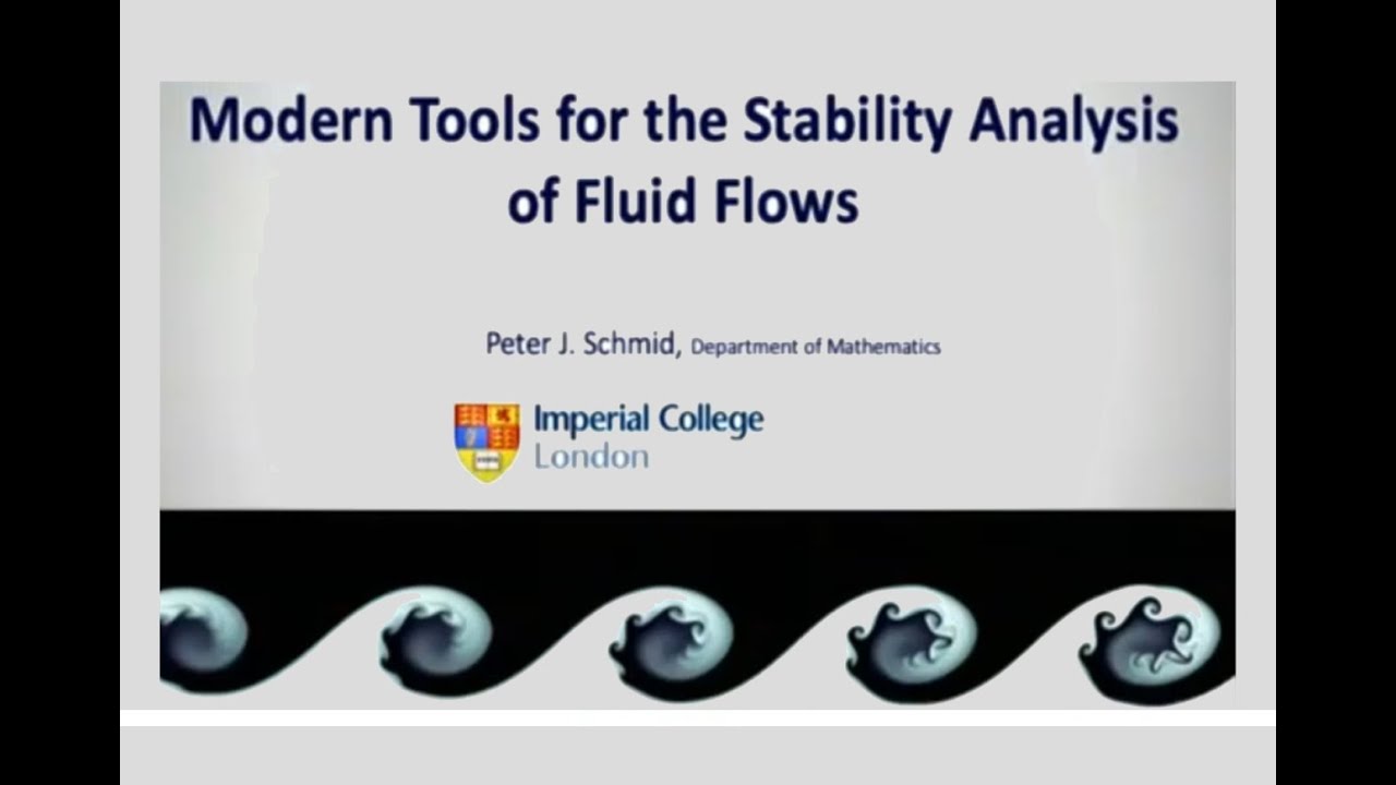 Modern Tools for the Stability Analysis of Fluid Flows (Prof. Peter J ...
