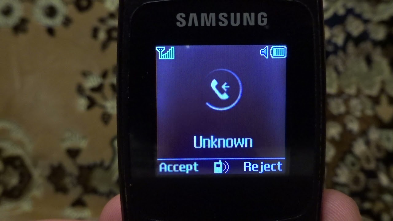 Samsung SGH-C270 incoming call - YouTube
