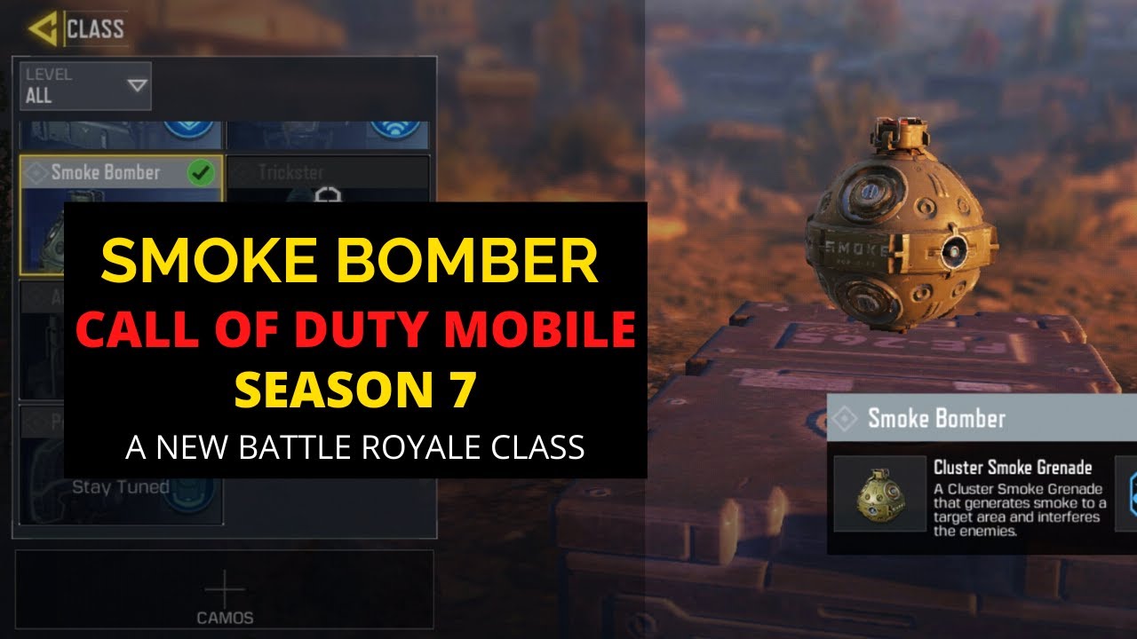 Call of Duty Mobile Season 7 Smoke Bomber Class - Battle Royale Class ...
