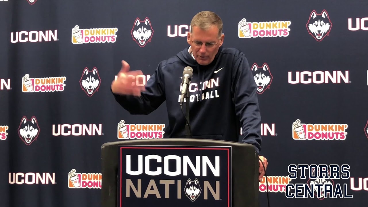 UConn Football Postgame Press Conference (USF) - 11/4/17 - YouTube