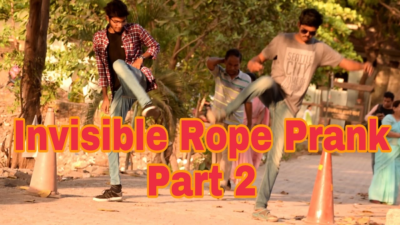 TLT : Invisible Rope Cross Prank Part 2 | Funny Prank | Pranks In India ...