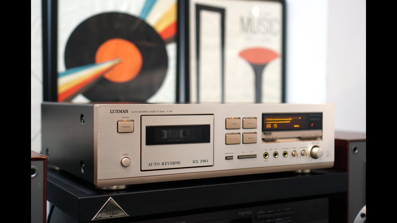 Luxman K-351 Auto Reverse Cassette Deck made in Japan - Warranty! - YouTube