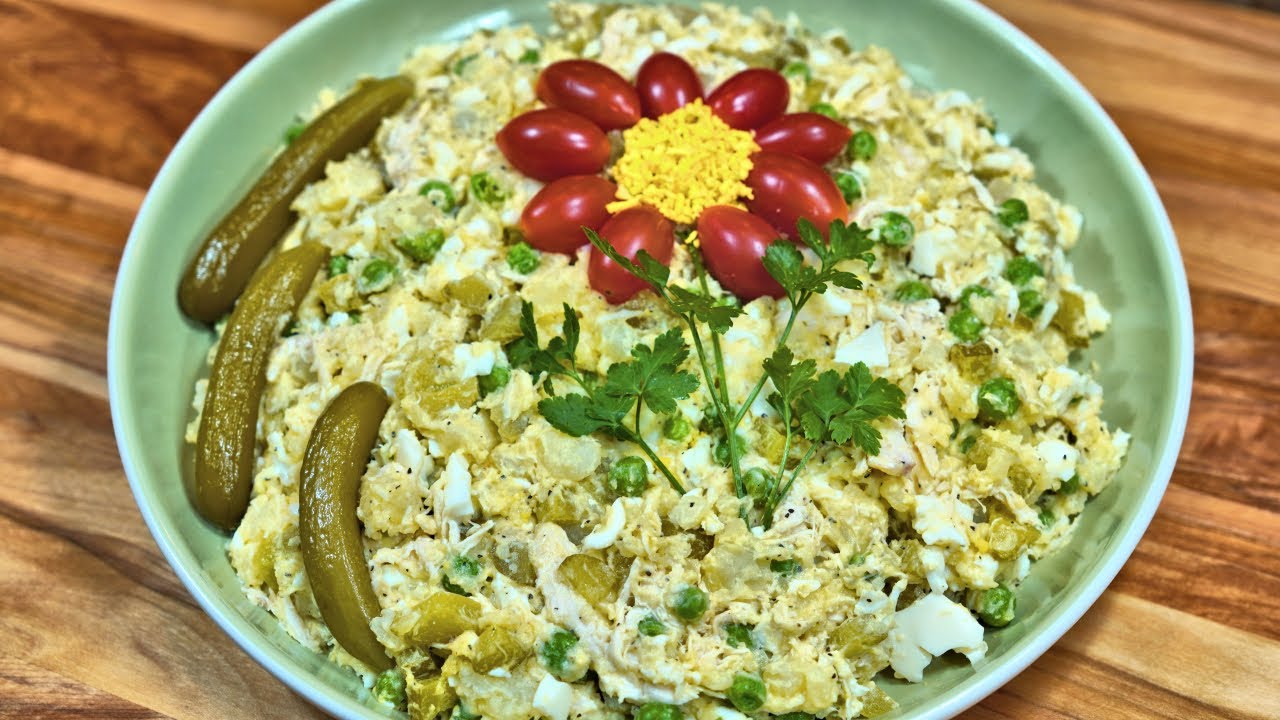 Salad Olivieh (سالاد الویه) | Persian Olivier Salad | Iranian Food ...