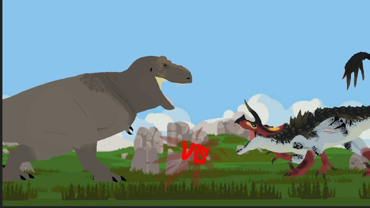 (VLDF) (accurate) t rex VS (accurate) Ultimasaurus - YouTube