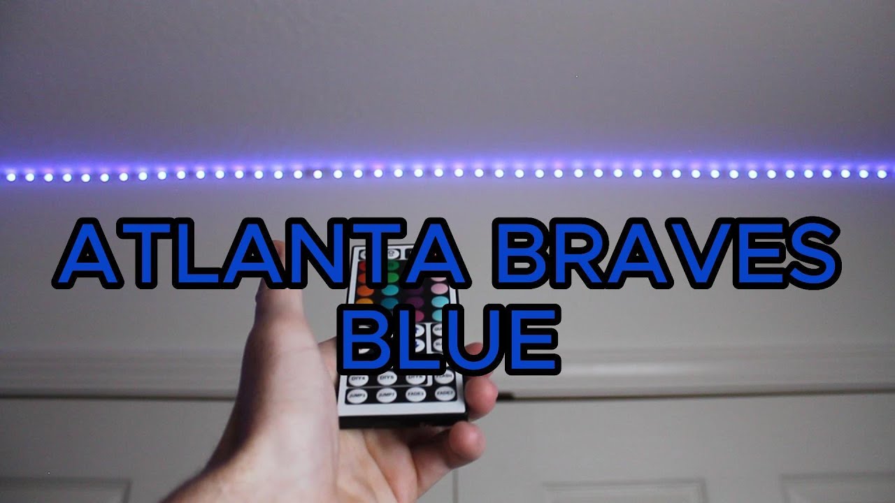How to make ATLANTA BRAVES BLUE on LED light strips! - YouTube