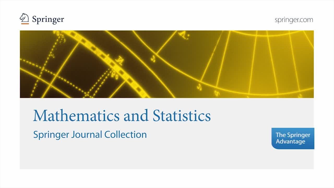 Mathematics and Statistics - Springer Journal Collection - YouTube