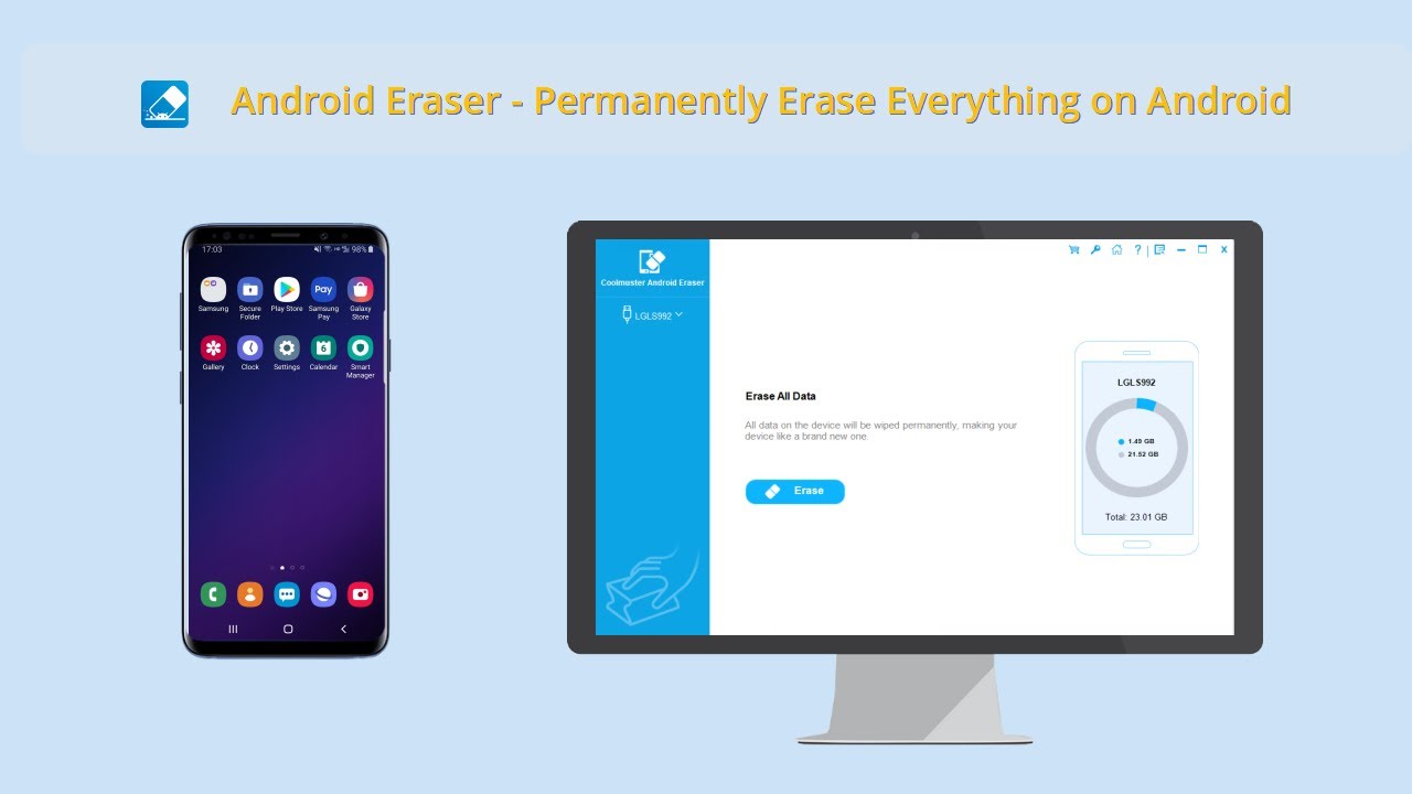 Coolmuster Android Eraser - Permanently Erase Everything on Android - YouTube