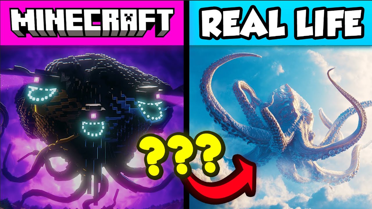 Real-Life MINECRAFT: See Mobs & Bosses & Items in the REAL WORLD ...