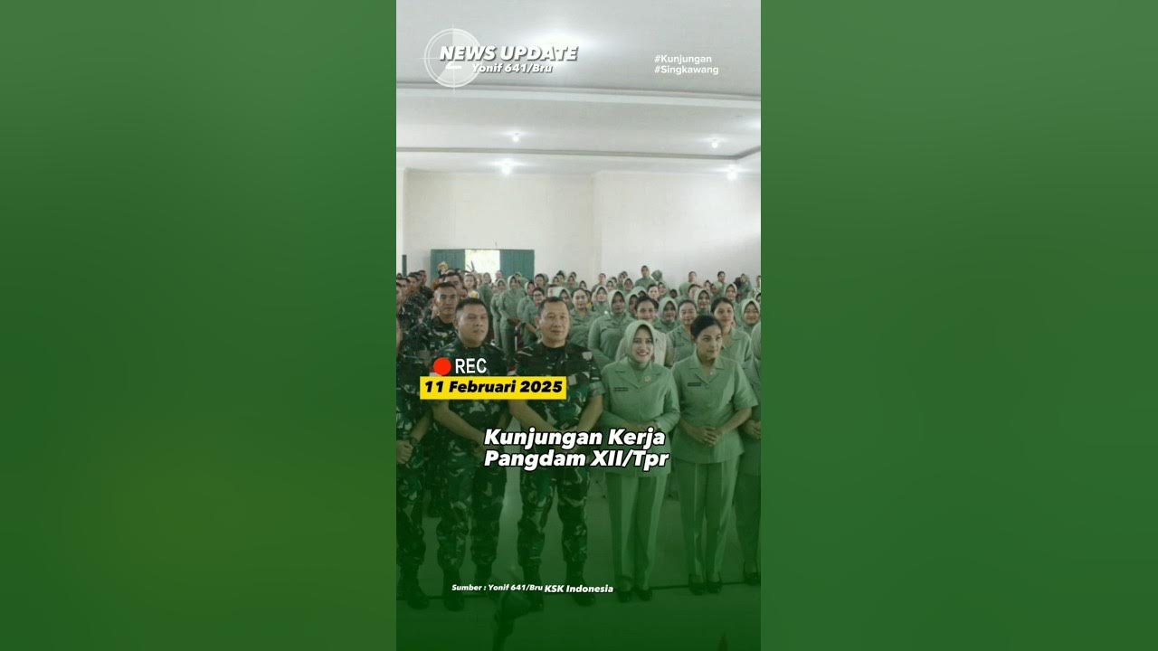 Kunker Pangdam XII/Tpr Ke Mayonif 641/Bru: Tingkatkan Prestasi Satuan dan Bina Keluarga dengan ...