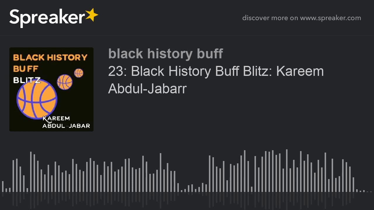 Kareem Abdul Jabar- Black History Buff #Youtube #Instagram - YouTube