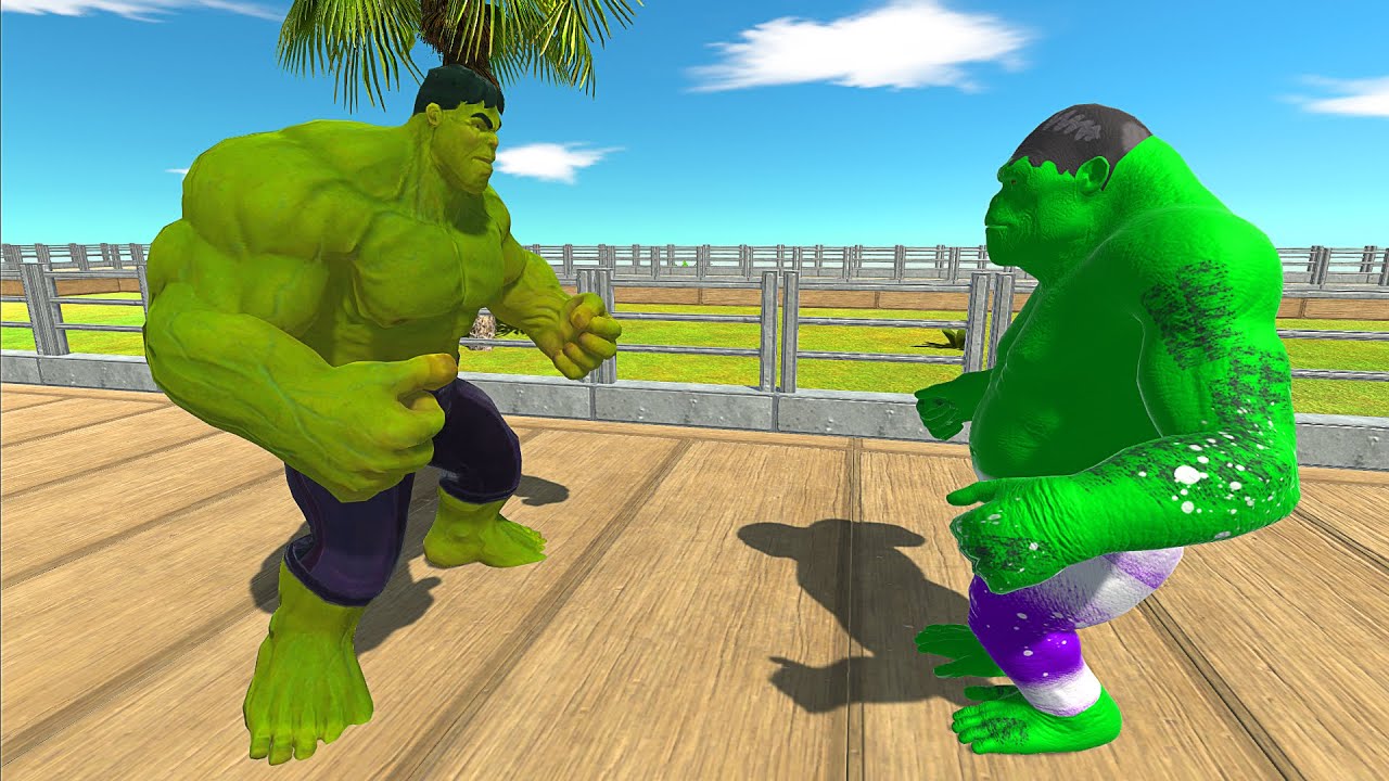 HULK VS GORO HULK DEATH RUN - Animal Revolt Battle Simulator - YouTube