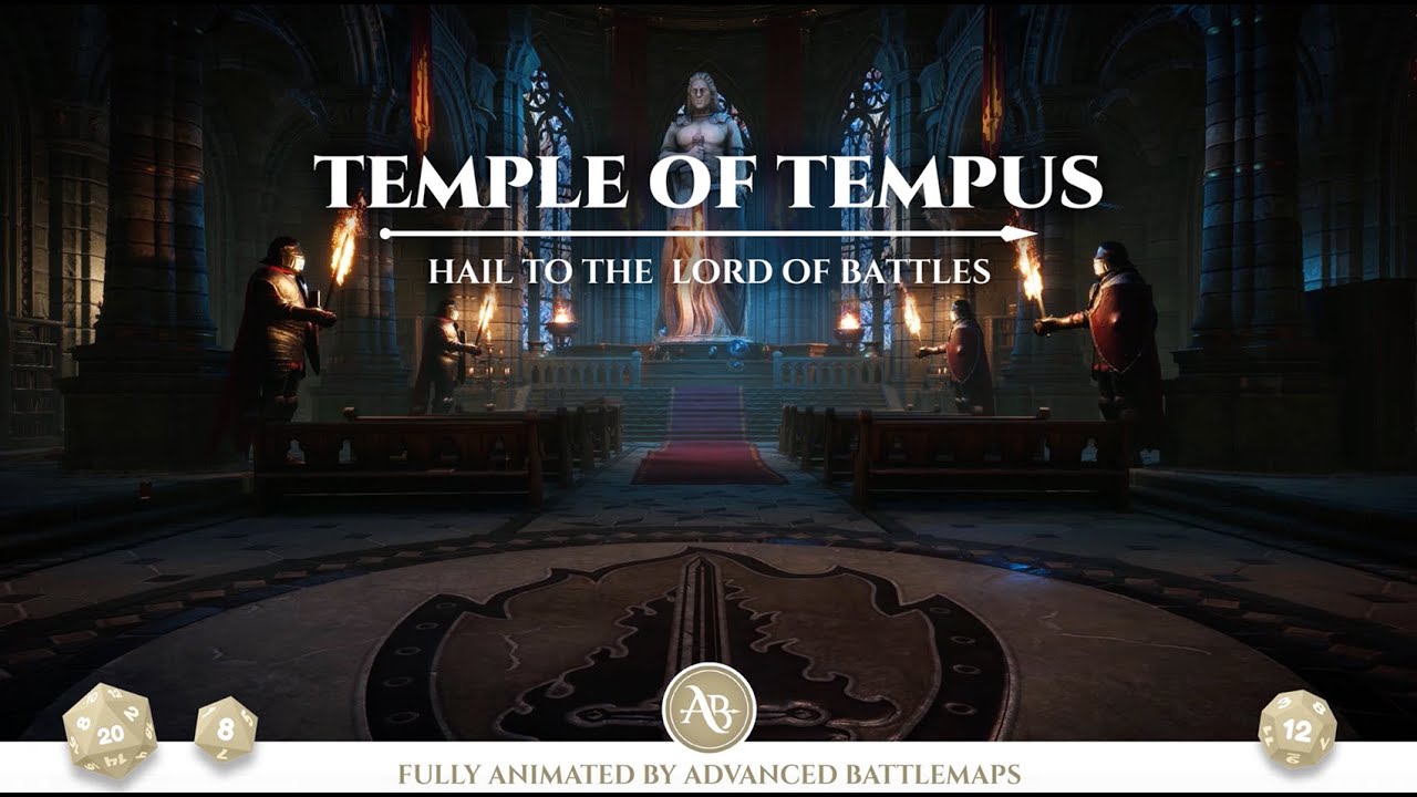 D&D | Pathfinder | Temple of Tempus | Animated Battle Maps | Virtual ...