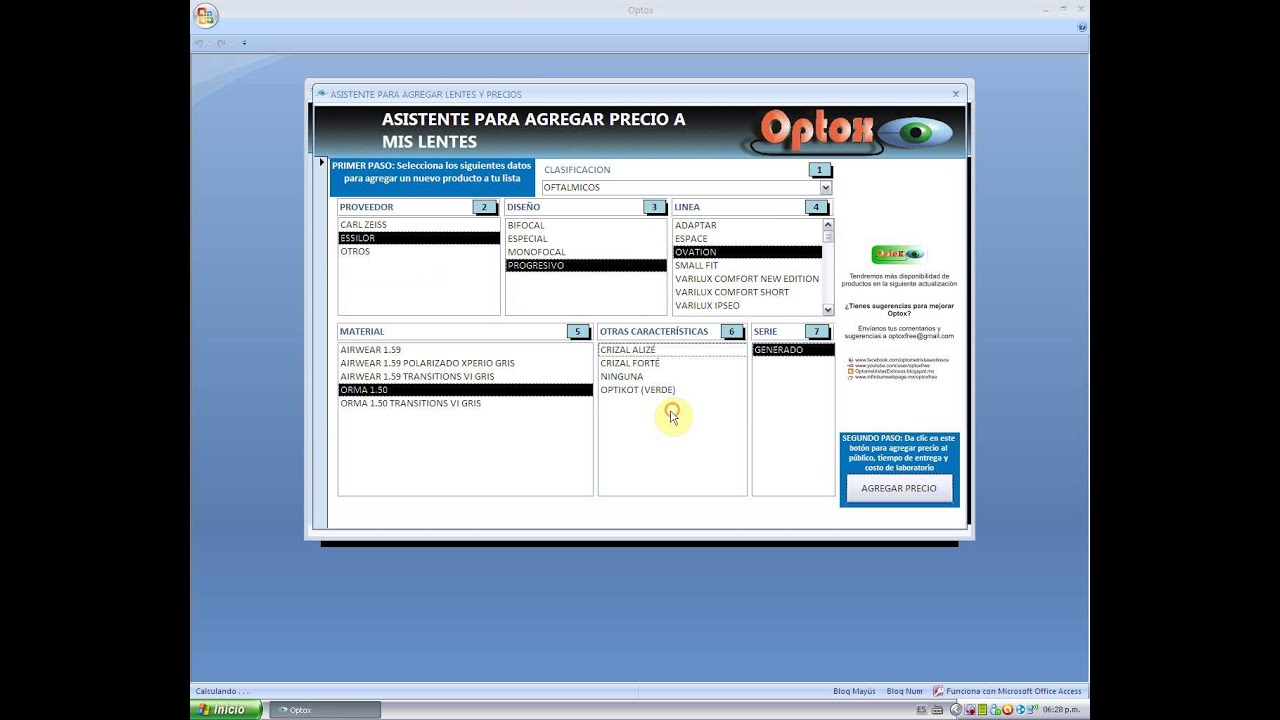 Instructivo Optox Profesional 2013 parte 4 - YouTube