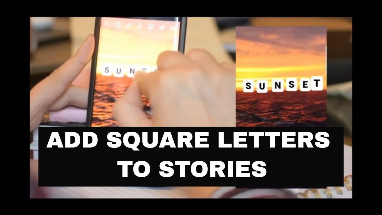 How to create scrabble letters for your Instagram Stories - YouTube