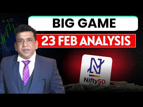 nifty prediction for tomorrow & bank nifty analysis for monday 23/2/2036