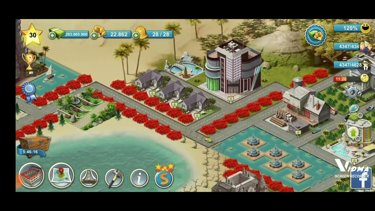 MAP TERBAIK GAME CITY ISLAND 4 - YouTube