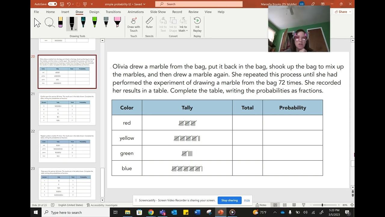 Develop a simple probability model and use it to find probabilities of ...