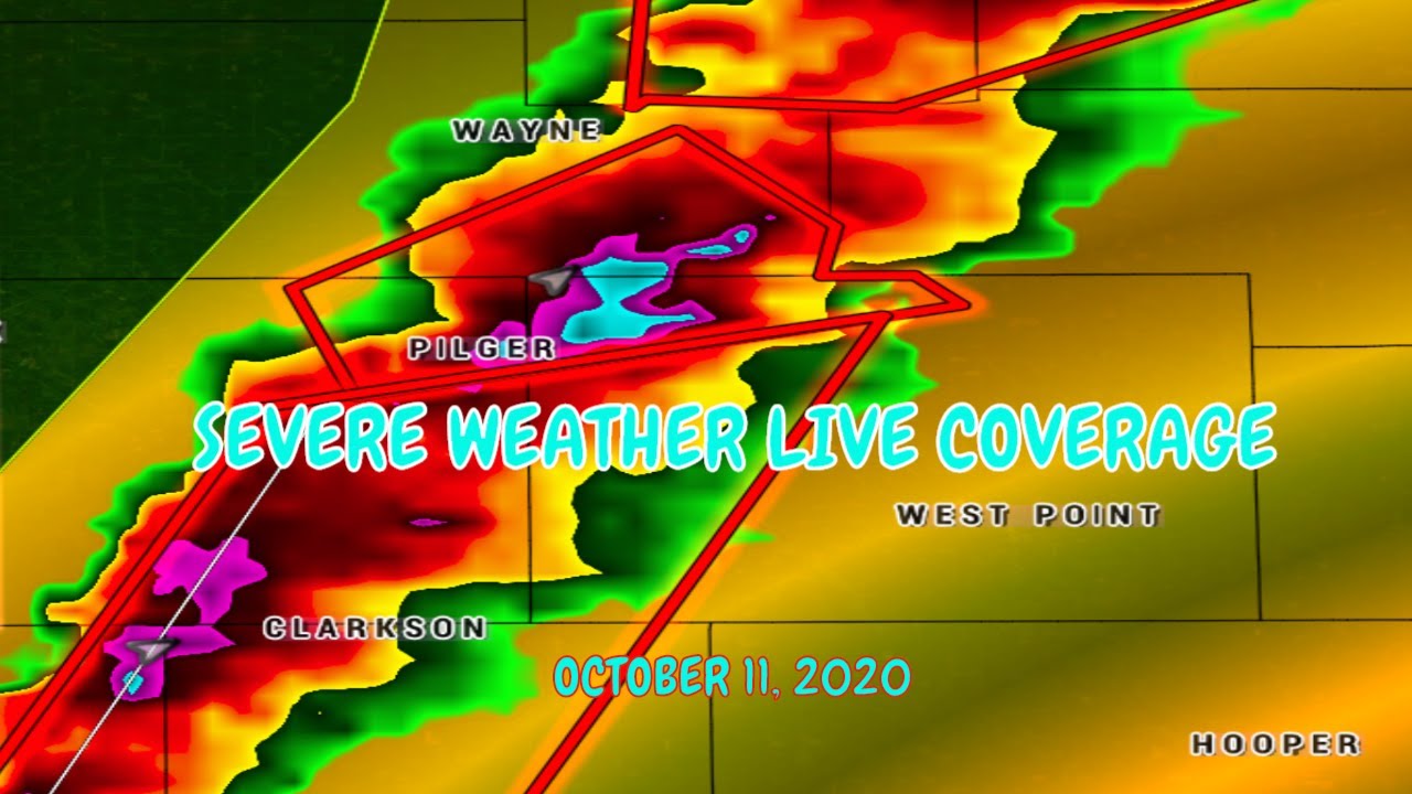 Severe Weather Live Coverage -Tornadoes, Damaging Winds, Large Hail ...