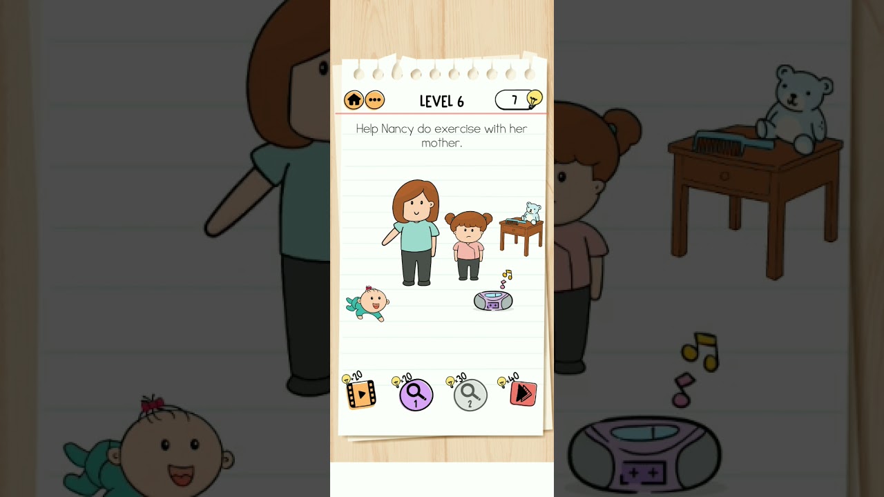 Brain test 2 McBrain Family level 6.#walkthrough #gameplay #shorts ...