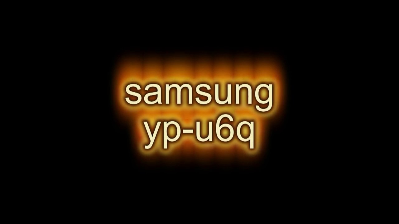 плеер samsung yp-u6 - YouTube