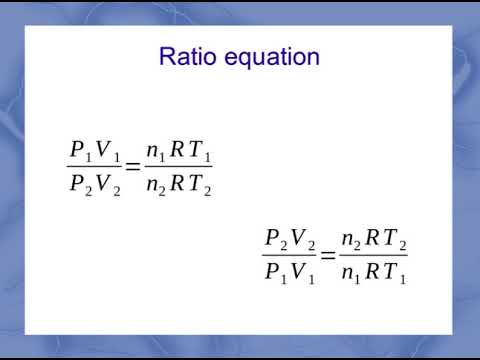 ideal gas law, ratio problems - YouTube
