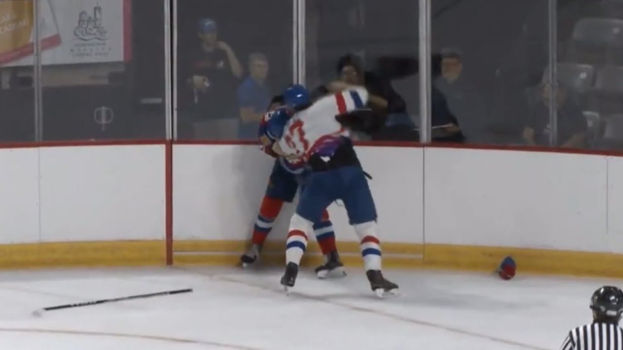 Moncton Wildcats Training Camp Fight Zachary Boudreau VS Nole Faulkner ...