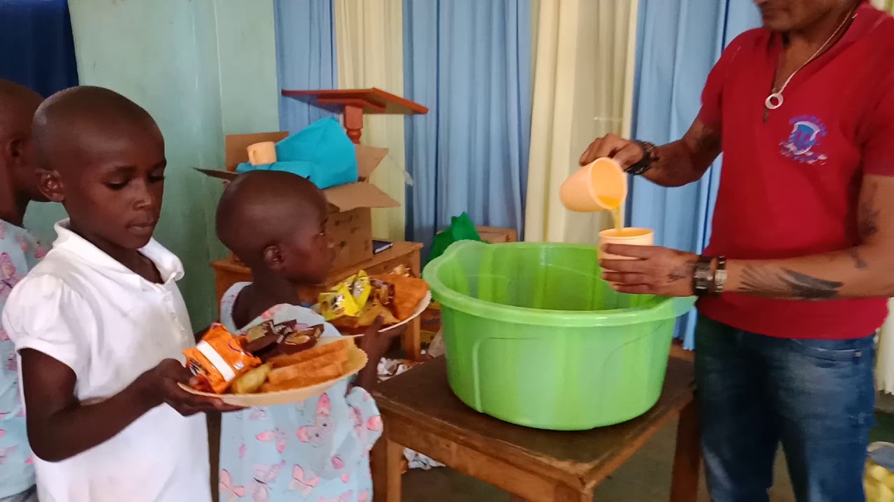 Food donation project at havilla children's home - YouTube