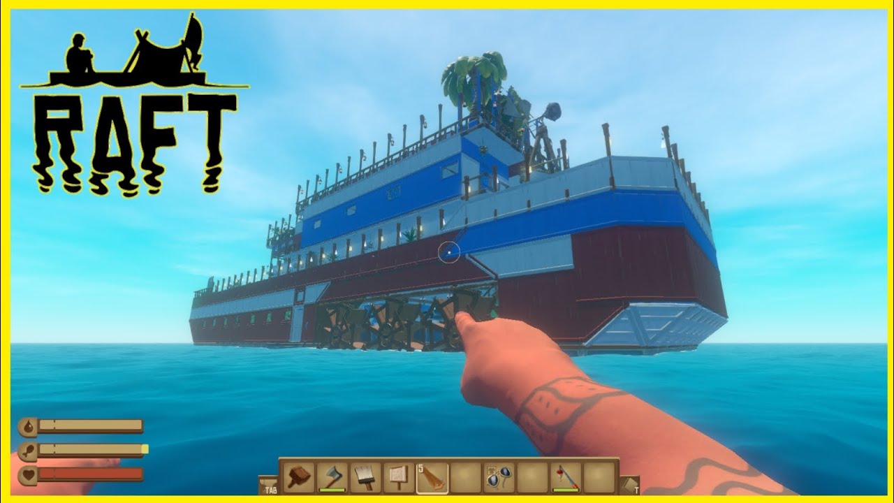 Raft | My Advance Raft Tour | Relaxing 2K Tour to Garden - YouTube
