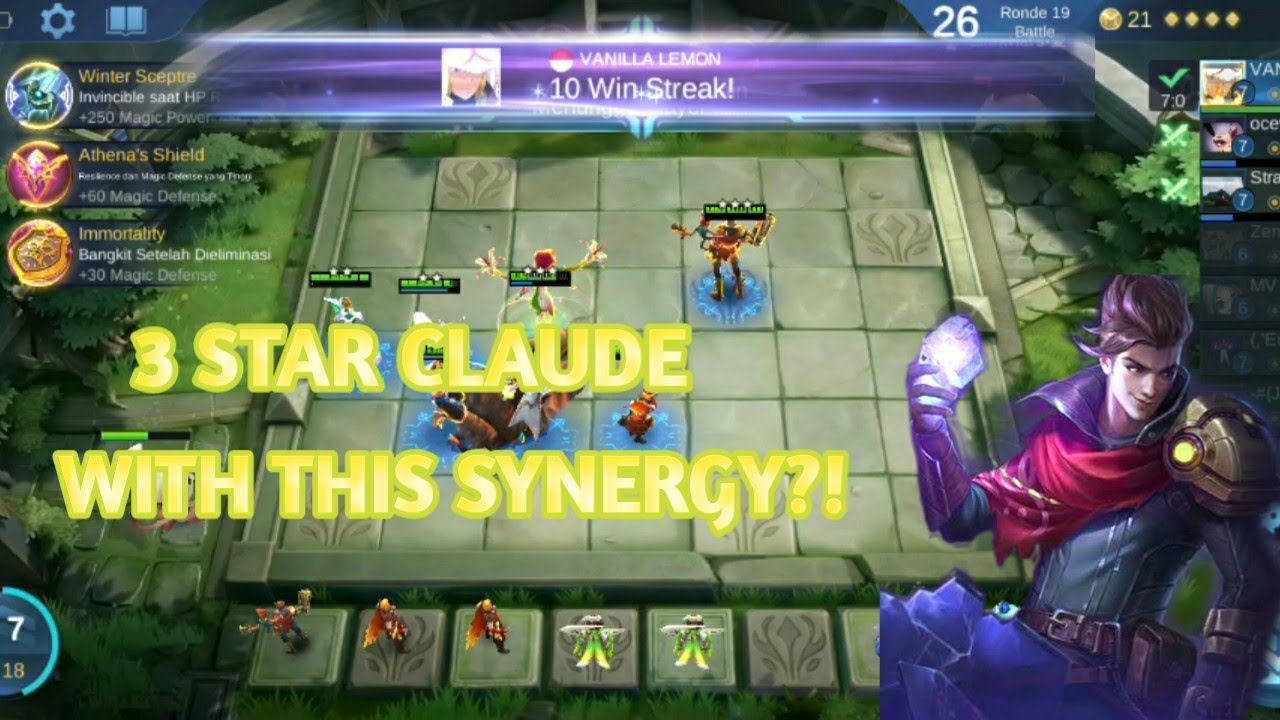 3 STAR CLAUDE WITH THIS SYNERGY?! MAGIC CHESS - MOBILE LEGEND - YouTube