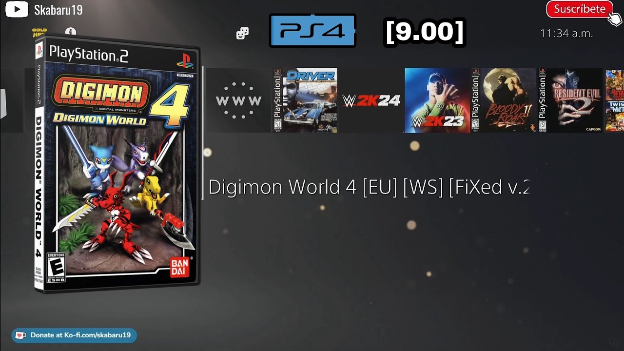 "Retro Game" Digimon World 4 en Playstation 4 [9.00] - YouTube