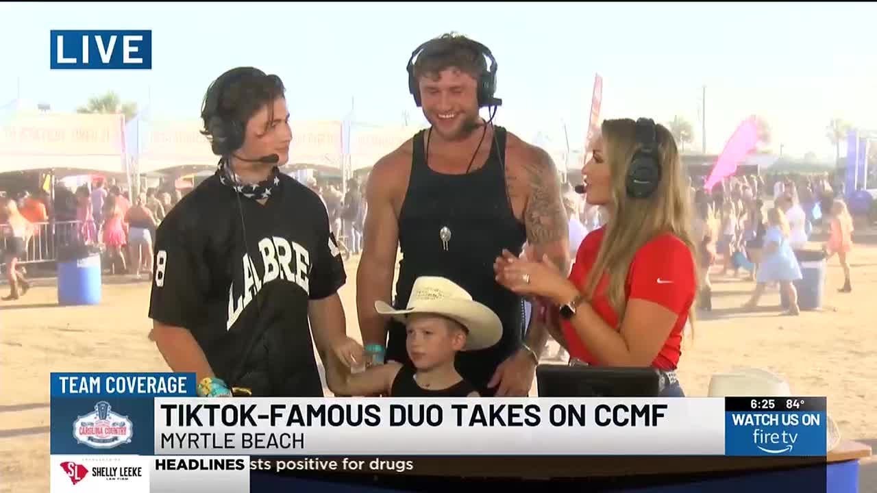 TikTok-famous duo takes on CCMF - YouTube