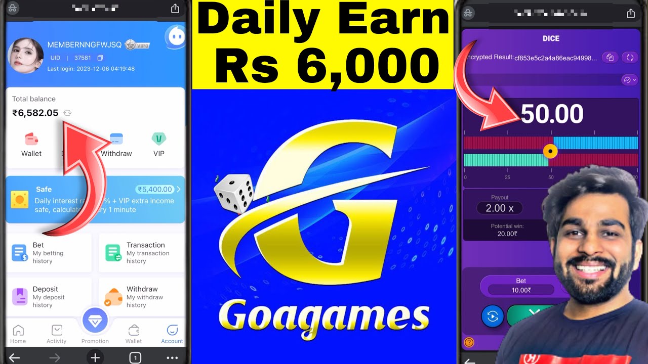 NEW COLOUR PREDICTION WEBSITE TODAY || GOA GAMES WINNING TRICK ...